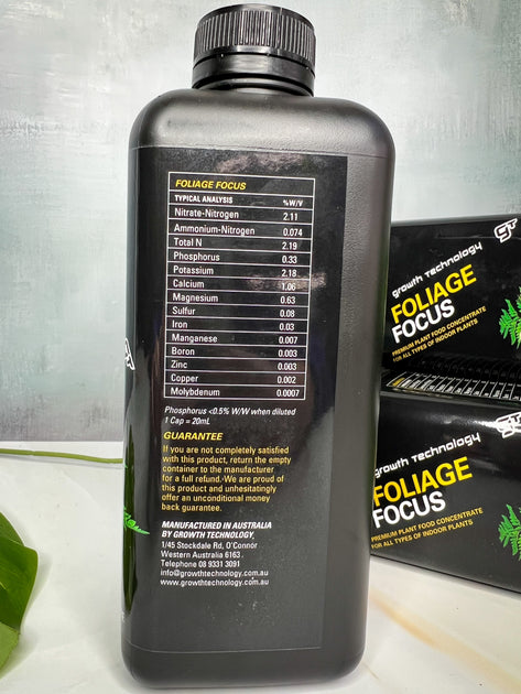 Growth Technology Foliage Focus Fertilizer (1 Liter) – Propagation Diaries